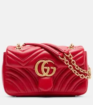 Gucci Gg Marmont Small Leather Shoulder Bag