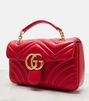 Gucci Gg Marmont Small Leather Shoulder Bag