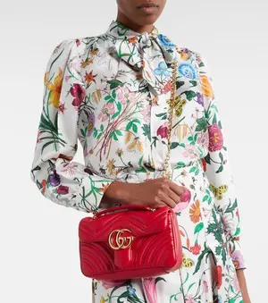 Gucci Gg Marmont Small Leather Shoulder Bag