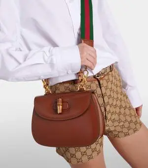 Gucci Bamboo 1947 Small Leather Top-handle Bag