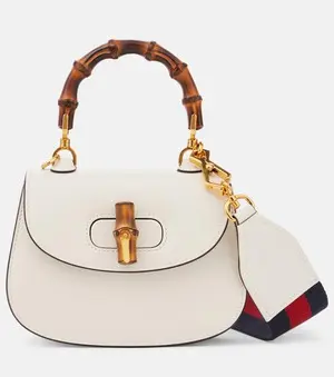 Gucci Bamboo 1947 Mini Leather Top-handle Bag - White