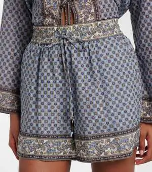 Veronica Beard Vivaldi Printed Shorts