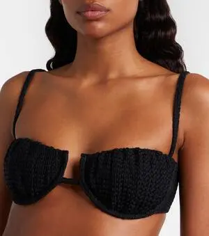 MONTCE Petal Crochet Bikini Top