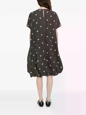 JNBY Polka-dot Mini Dress - Brown