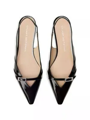 STUART WEITZMAN Georgie Flat Slingback Flats - Black