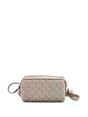 Gucci Cylindrical Gg Shadow Coated Canvas Mini Shoulder Bag