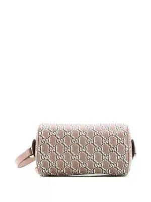 Gucci Cylindrical Gg Shadow Coated Canvas Mini Shoulder Bag
