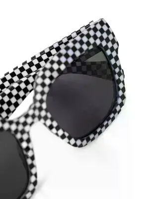 VANS Check-pattern Square-frame Sunglasses