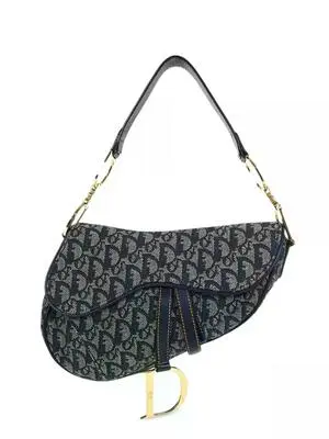 Dior 2000 Saddle Tote Bag - Blue