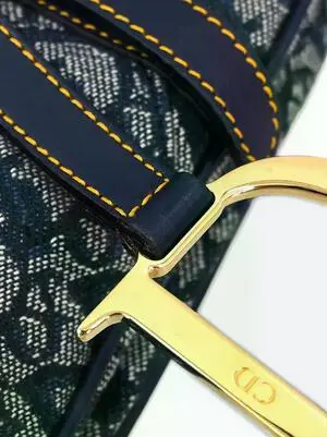 Dior 2000 Saddle Tote Bag - Blue