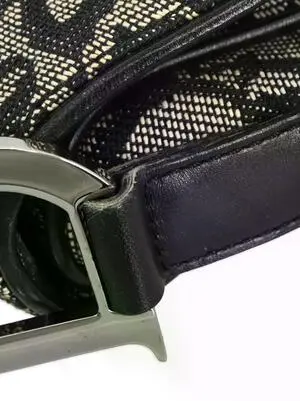 Dior 2003 Saddle Tote Bag - Black