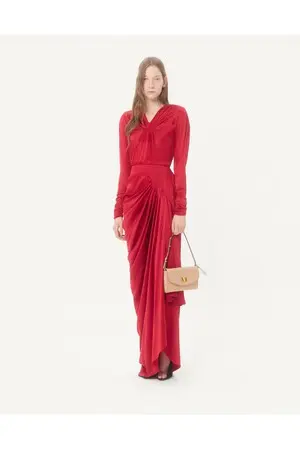 Valentino Garavani Crepe Satin Gown - Red
