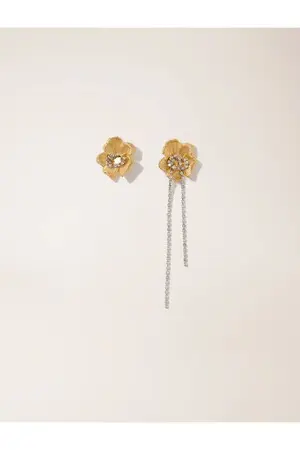 Maje Flower Earrings - Gold