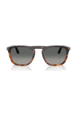 Persol Square Sunglasses With Gradient Lenses - Gold
