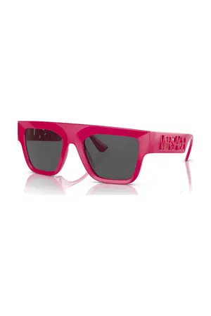 Versace Rimless Rectangle Sunglasses - Pink