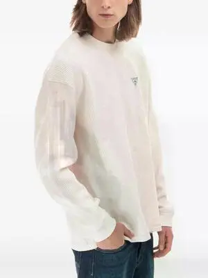 Guess Logo Waffle T-shirt - Neutrals