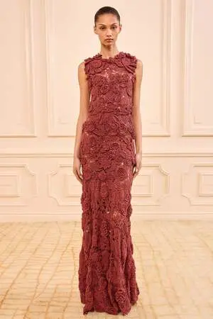 Ulla Johnson Anita Hand Crochet Maxi Dress - Agate