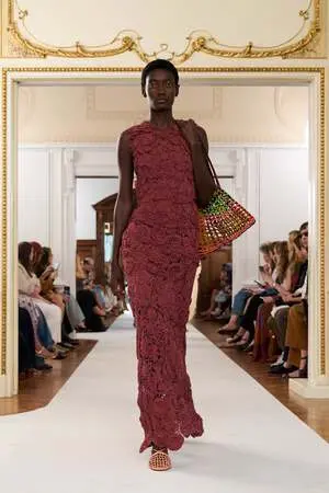 Ulla Johnson Anita Hand Crochet Maxi Dress - Agate