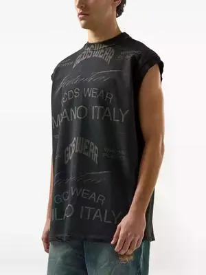 Gcds Sleeveless Printed Vest