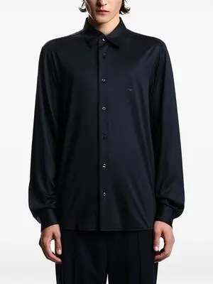 Emporio Armani Cotton Blend Shirt - Blue