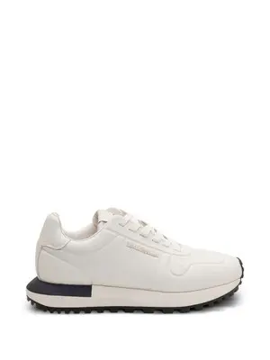 Emporio Armani Leather Sneakers - White