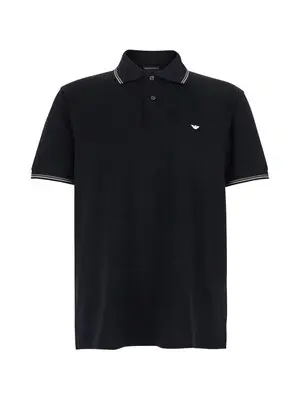 Emporio Armani Men Embroidered Polos For Men