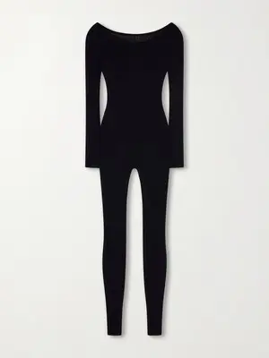 Wolford Daisy Stretch-econyl Jumpsuit - Black