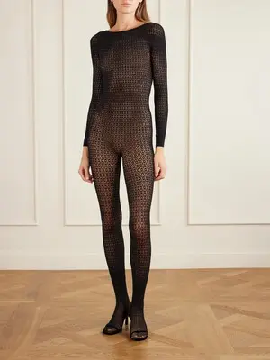 Wolford Daisy Stretch-econyl Jumpsuit - Black
