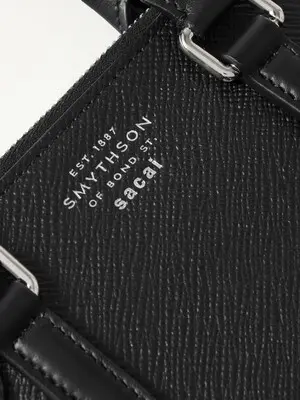 Smythson Sacai Textured-leather Cardholder
