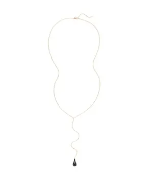 TOTEME Plated Onyx And Crystal Necklace - Gold