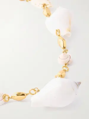 Tohum Design Samsara Gold-plated & Shell Necklace