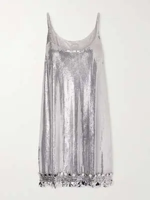 Rabanne Chainmail Mini Dress - Silver