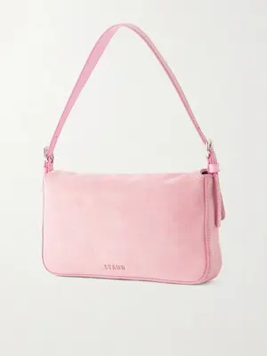 Staud Harlow Suede Shoulder Bag - Pink