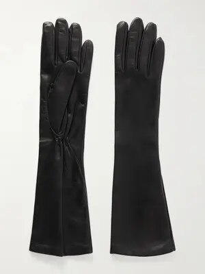 TOTEME Leather Gloves - Black
