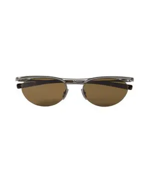 Saint Laurent Oval Sunglasses - Silver