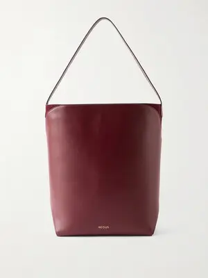 NEOUS Thea Leather Shoulder Bag - Burgundy