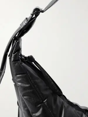LEMAIRE Soft Game Small Quilted Coated-cotton Shoulder Bag - Black