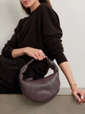 LEMAIRE Croissant Medium Textured-leather Shoulder Bag