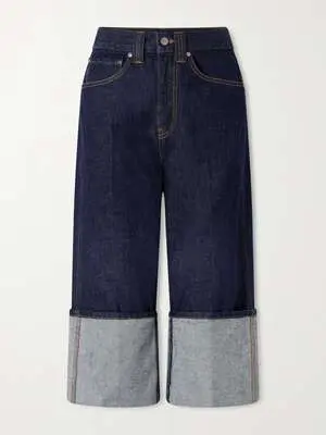 Khaite Boyle Cropped Jeans - Dark Denim