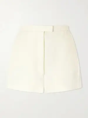 Khaite Blane Linen Shorts - Neutrals