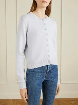 Khaite Everheart Cashmere Cardigan - Blue