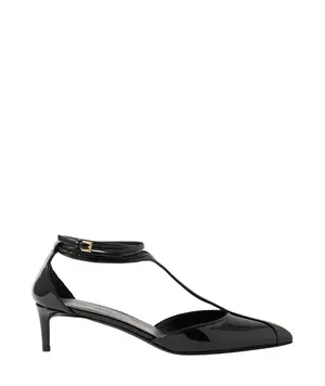 Khaite Mia Patent-Leather Pumps Black