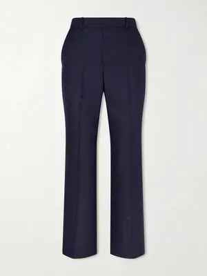 Gucci Jacquard-twill Tapered Trousers - Blue