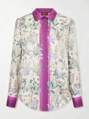 Gucci Printed Silk Shirt