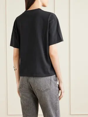 ANINE BING Walker Printed Cotton-jersey T-shirt