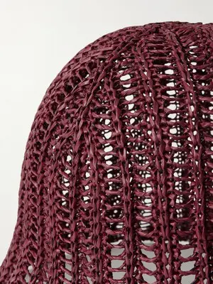 Brunello Cucinelli Woven Bucket Hat - Red