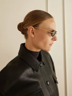 Cartier Panthère De Oval-frame Sunglasses - Black