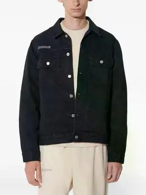 PANGAIA Buttoned Denim Jacket - Black