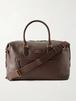 Polo Ralph Lauren Pebble-grain Leather Duffle Bag - Brown