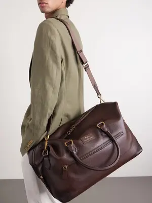 Polo Ralph Lauren Pebble-grain Leather Duffle Bag